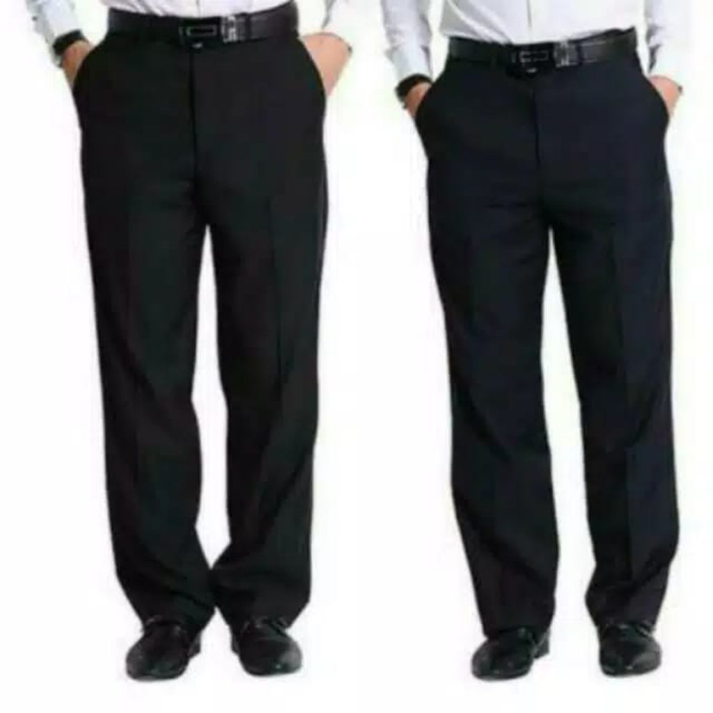 Jual Balcano 33-50 jumbo Celana Formal Pria Hitam Bahan Premium ...