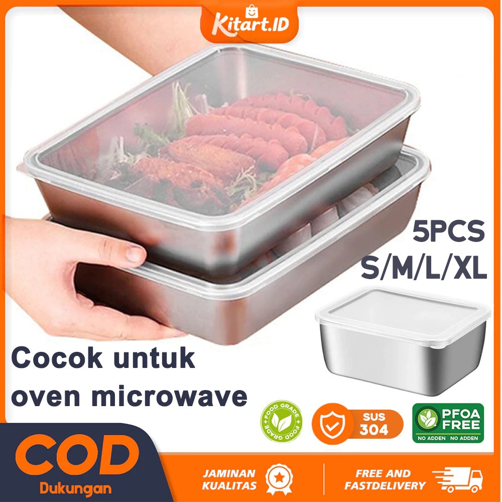 Jual Food Container Stainless Wadah Stainless Sayur Kotak Food Box ...