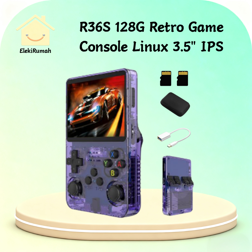 Jual Retro Handheld R36S 128GB 22000+ Games IPS | Shopee Indonesia