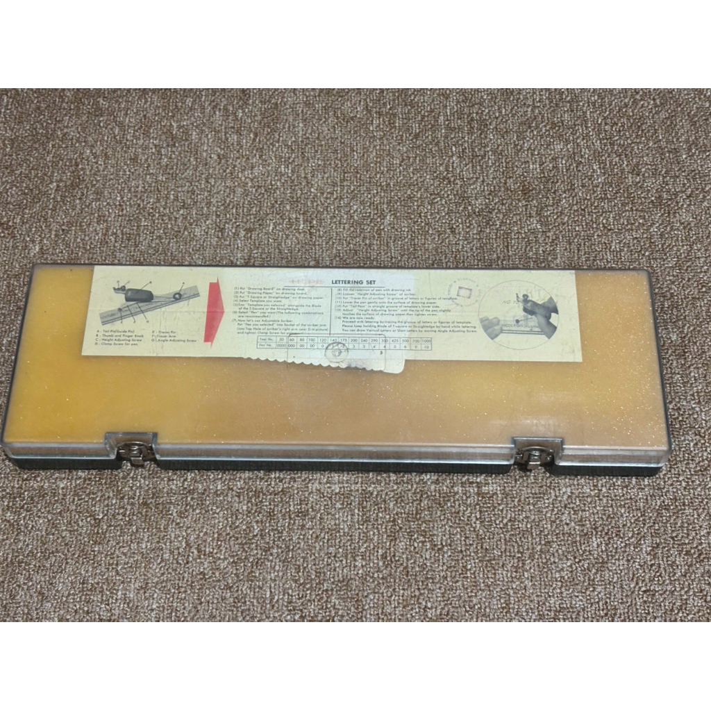 Jual Alat Gambar Vintage Jadul Gambar Teknik HOPE LETTERING SET manual ...