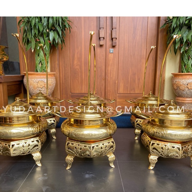 Jual Pemanas Makanan Kuningan Model Bulat dengan Tungku Segi Enam ...