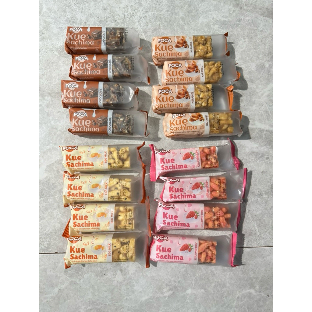 Jual foca kue sachima ala china isi 16 pcs {4 coklat, 4 egg, 4 karamel ...