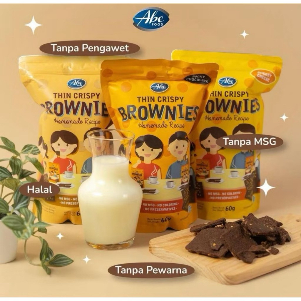 Jual ABE FOOD BROWNIES CRISPY | Shopee Indonesia