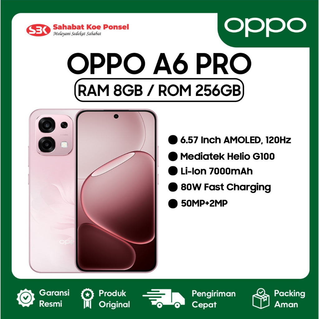 Jual Oppo A6 Pro LTE 8/256 7000mAh 80Watt SuperVooc IP69 Garansi Resmi | Shopee Indonesia