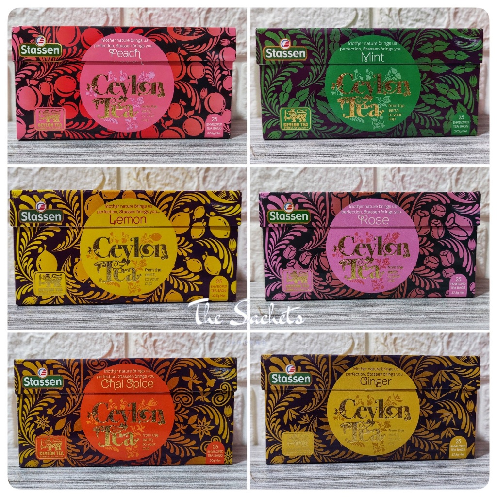 Jual STASSEN Ceylon Tea Black Tea Earl Grey English Breakfast Lemon ...