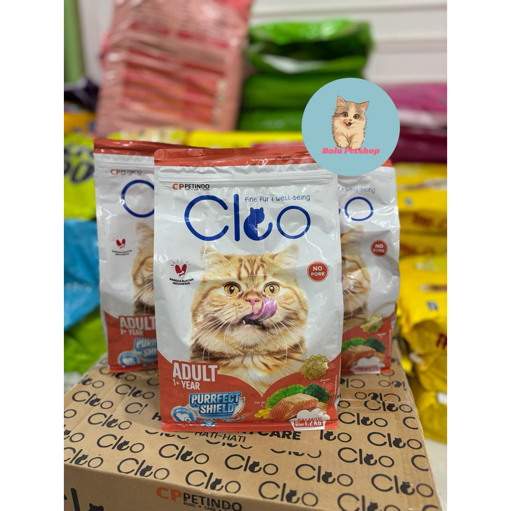 Jual Cleo dry food 1,2kg salmon adult makanan kucing Cleo freshpack ...
