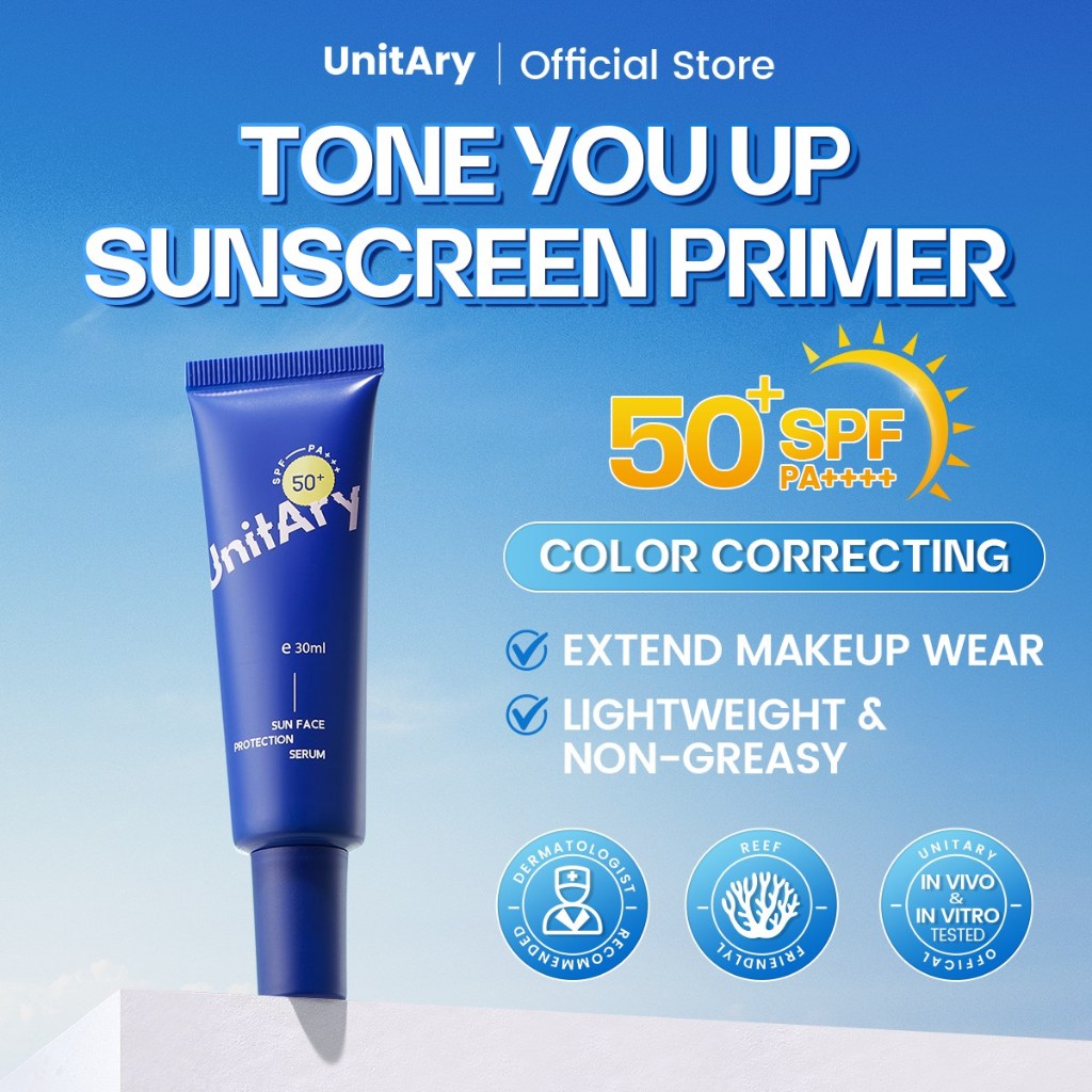 Jual [Kulit Sensitif]Unitary Sun Face Protection Serum 30ml SPF50+PA ...