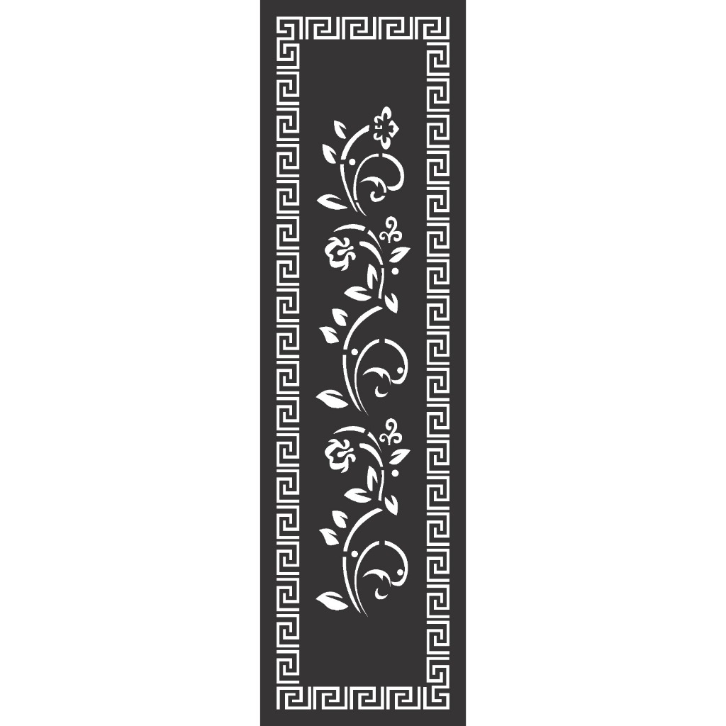 Jual KRAWANGAN PLAT HITAM / ORNAMEN PLAT CUSTOM MOTIF BUNGA PINGGIR ...