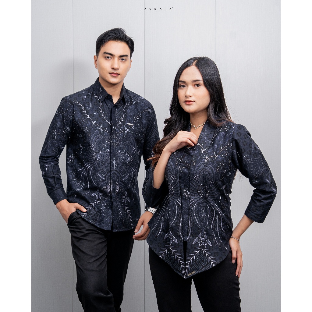 Jual Laskala Batik Premium Cendana Couple Set Batik Pria dan Kebaya ...
