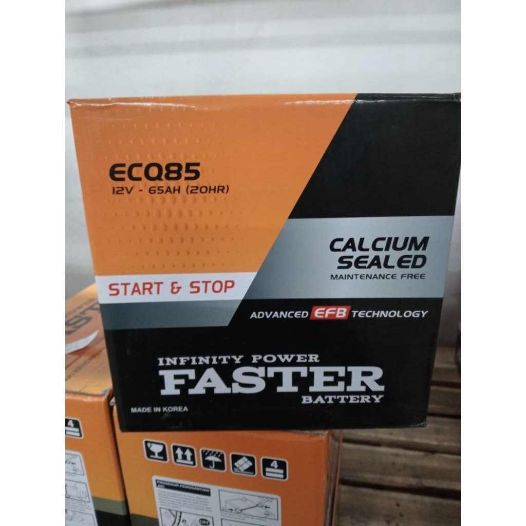 Jual AKI BATERAI KERING FASTER Q85 START STOP 65AH ECQ85 MOBIL MAZDA C3 ...