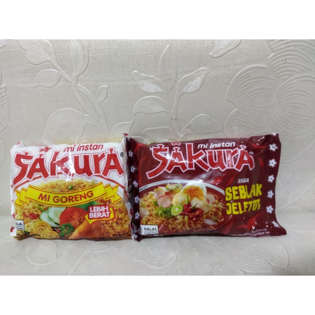Jual MIE SAKURA SEBLAK JELETOT / INDOMIE GORENG BANGLADESH BARU / MIE ...