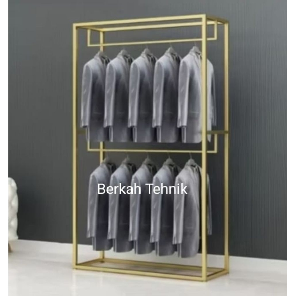 Jual RAK GAWANG BAJU TINGKAT TINGGI 2 METER PANJANG 2 METER | Shopee ...