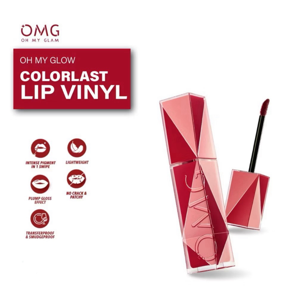 Jual OMG Oh My Glam Colorlast Lip Vinyl 2.5 g | OMG Lipcream | Omg ...