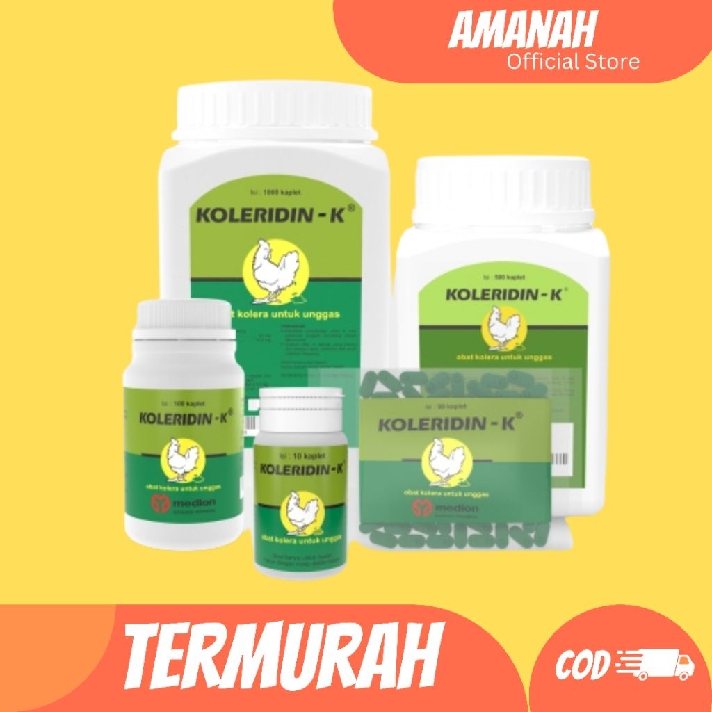 Jual KOLERIDIN -K 100 Kaplet obat diare hijau putih kolera MEDION ...