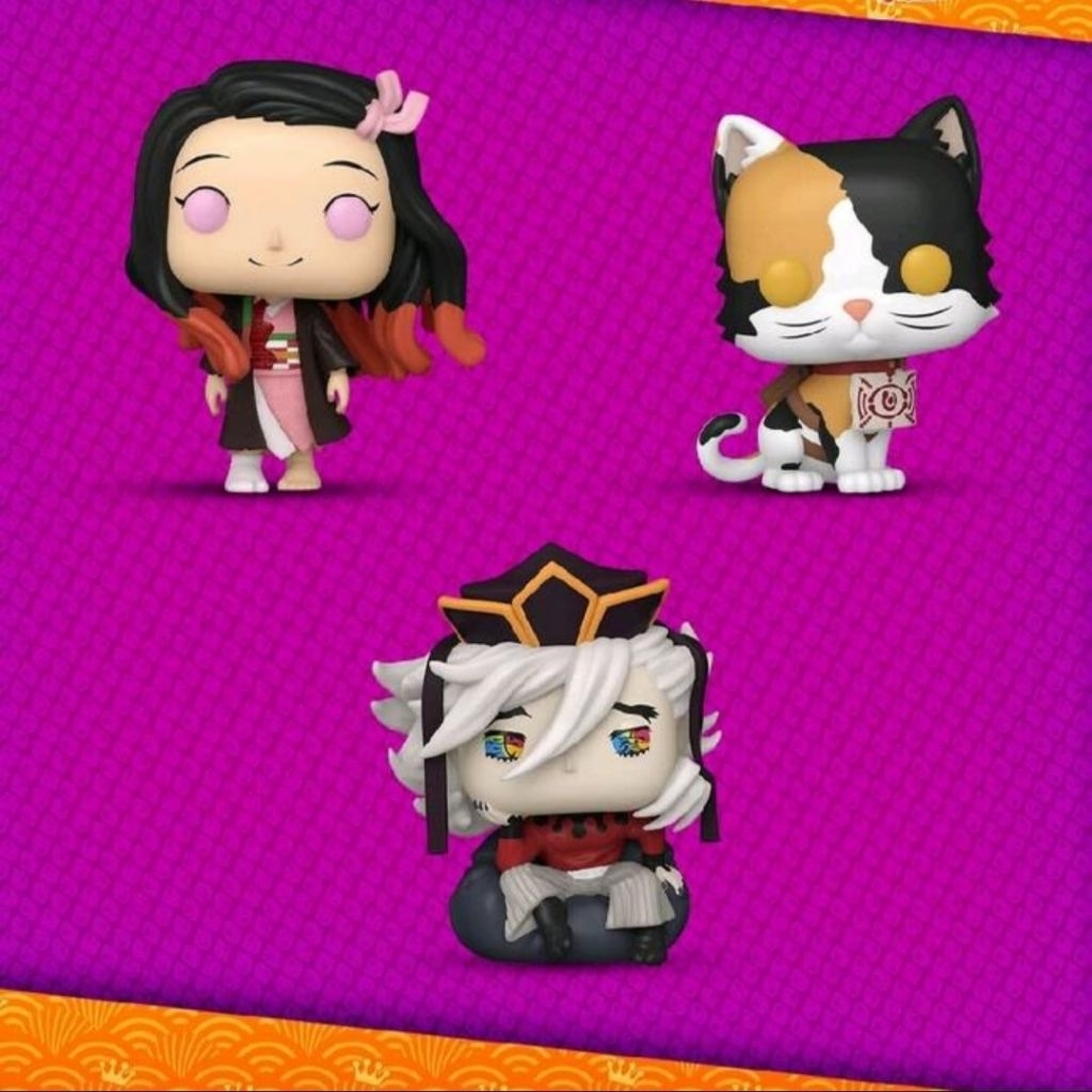 Jual Funko Pop Demon Slayer Tanjiro Nezuko Akaza Doma Chachamaru ...