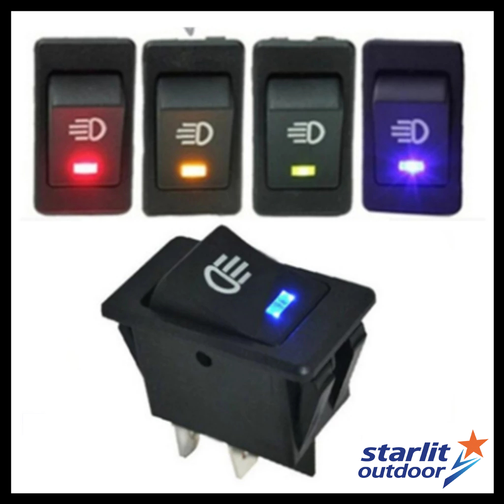 Jual Saklar Switch Foglamp Mobil 4 Pin Plus Led 12V LED Universal ...