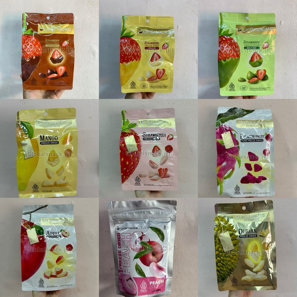 Jual TYL URSNACKS Freeze Dried Pure Apple / Durian Duren Vacuum ...