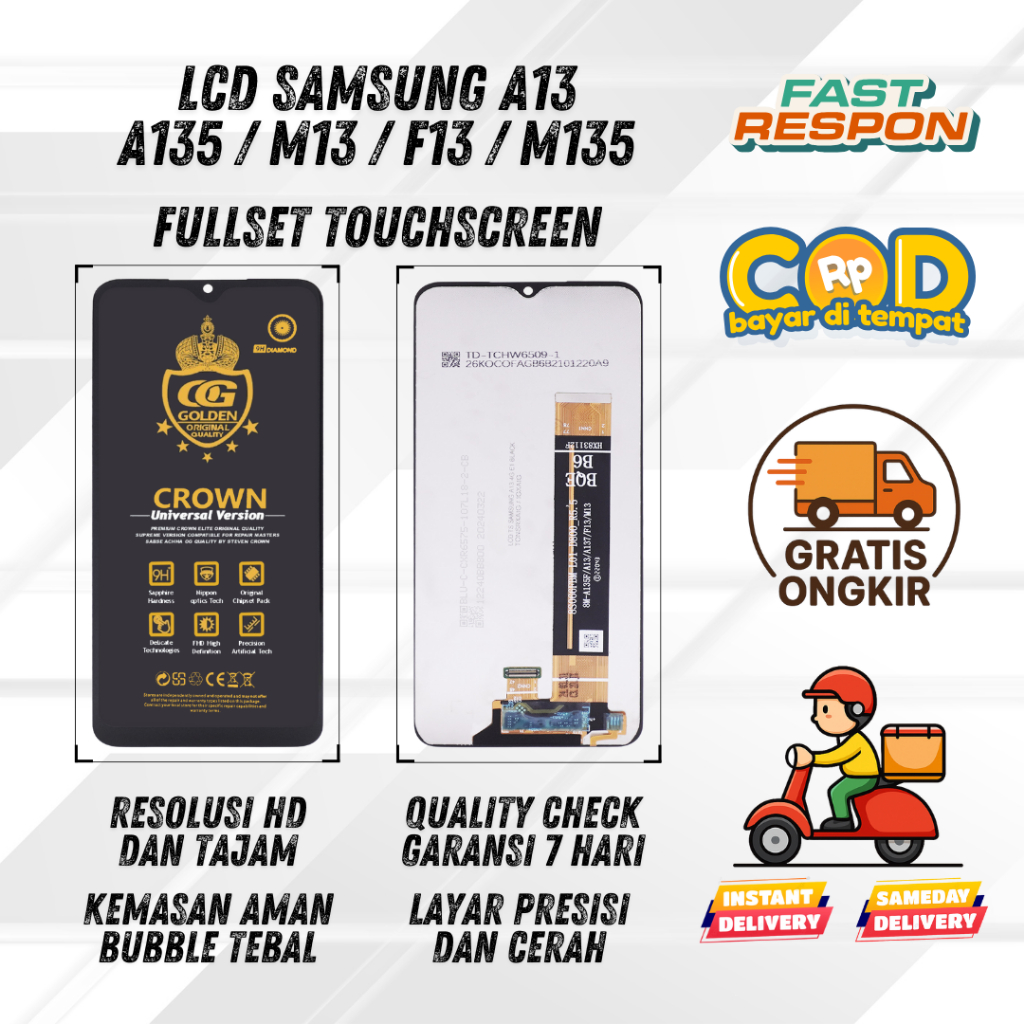 Jual LCD SAMSUNG A13 4G / A135 / M13 / F13 / M135 / A23 4G / A235 ...