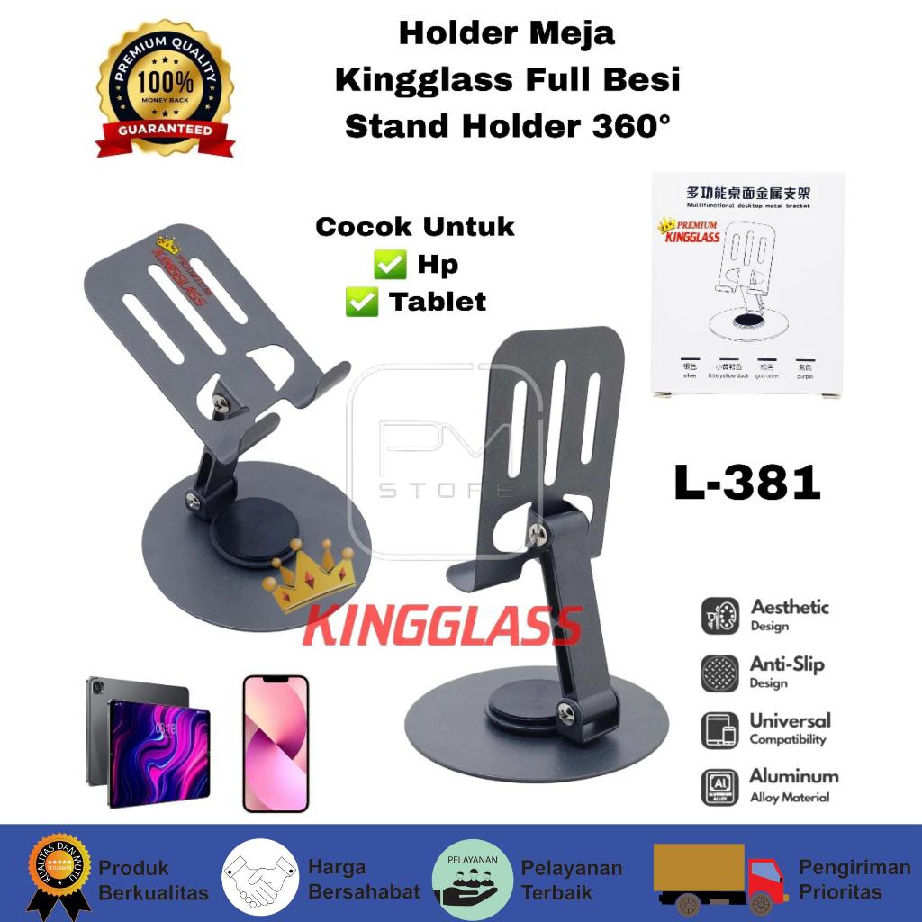Jual PM - Holder Phone L-381 Stand Besi Untuk HP Dan Tablet | Dudukan HP Rotari | Shopee Indonesia
