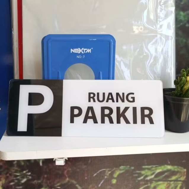 Jual Sign ruang parkir uk 27x10cm bahan akrilik 2mm | Shopee Indonesia