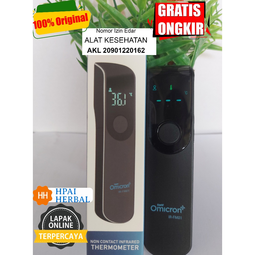 Jual Thermometer Suhu Infrared Digital Tanpa Sentuh - Tubuh pada Bayi ...