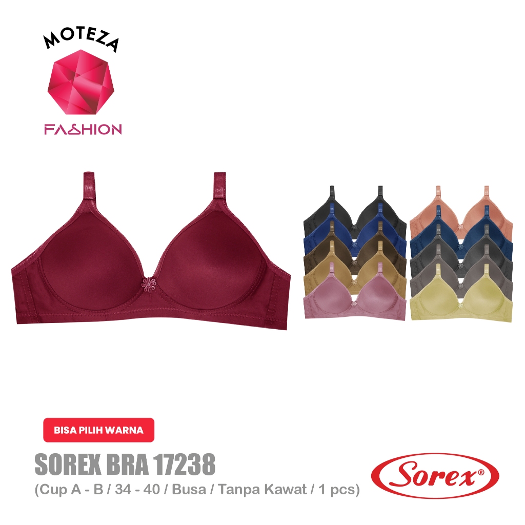 Jual Sorex 17238 Bra BH Wanita | Tanpa Kawat | Super Soft | Busa Sedang ...
