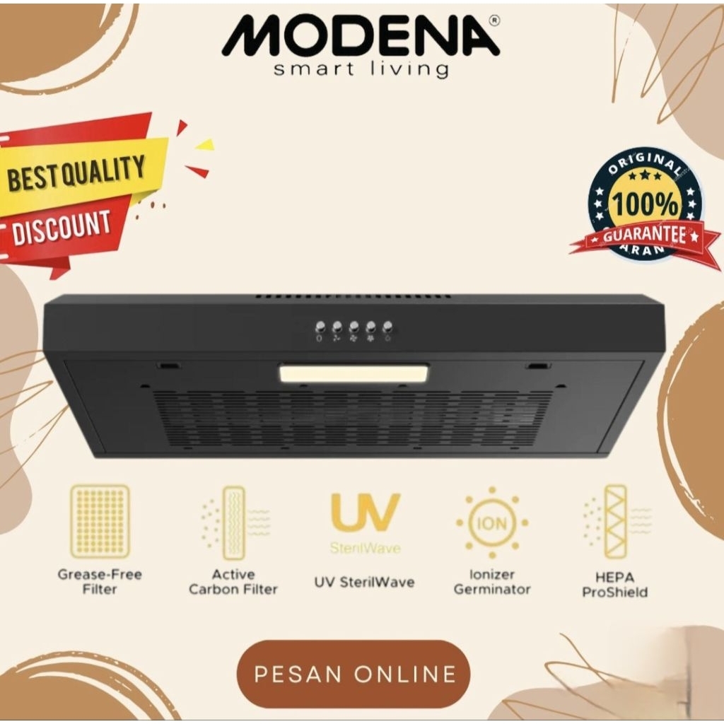Jual Modena Cooker Hood PX-0611 BABK / 0611BABK / PX 0611 BABK (60 cm ...