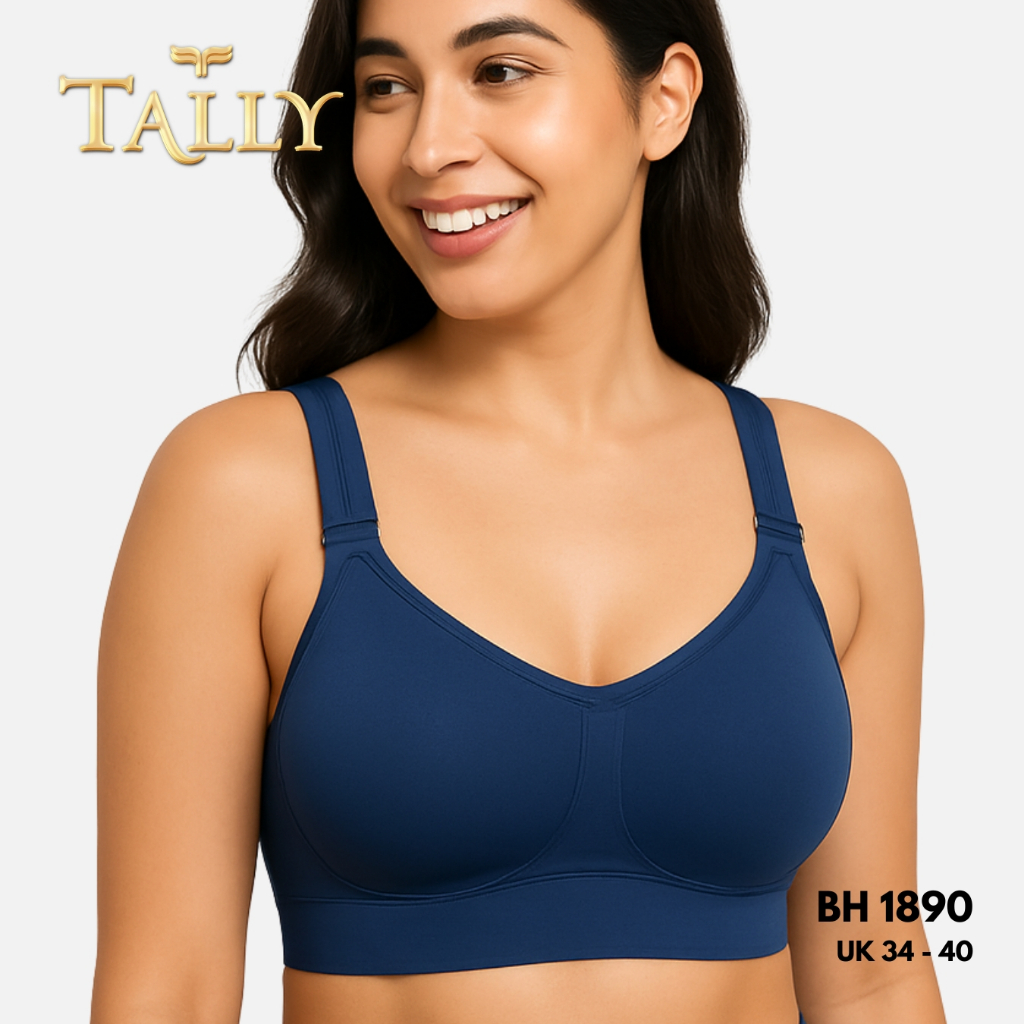 Jual TALLY Sarwendah BH 18-90 Bra Wanita Tanpa Kawat Busa Tipis Bahan Katun Pori CUP B - C Kait ...