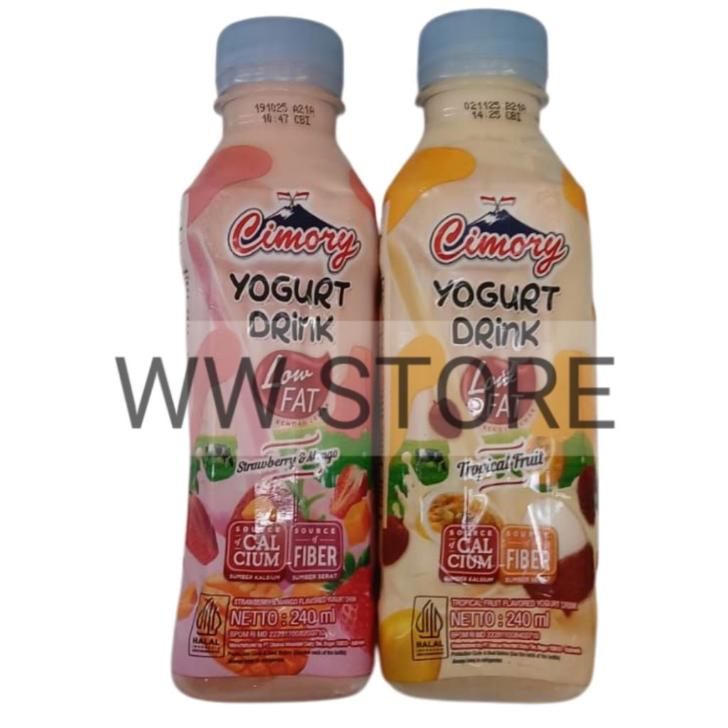 Jual Minuman yoghurt Rendah LEMAK rasa buah stroberi & mangga / tropis ...