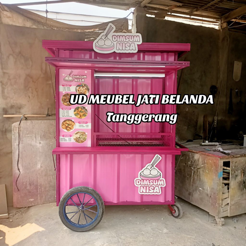 Jual gerobak cireng, gerobak dimsum, gerobak pangsit, gerobak seblak ...