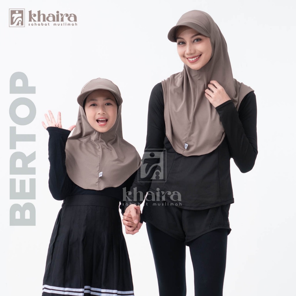 Jual Khaira | Bergo Topi - Jilbab Instan Sport Dewasa & Anak Jersey ...