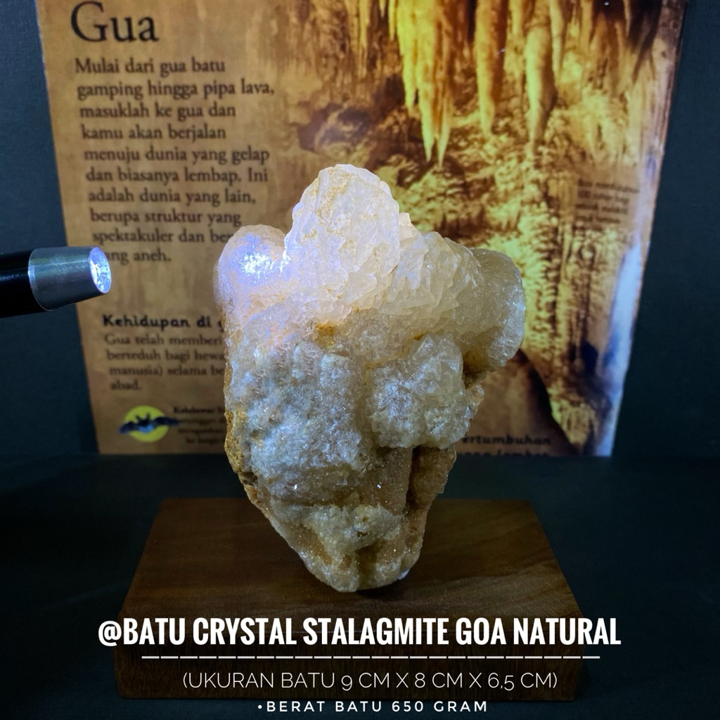 Jual Batu Crystal Stalagmite Goa Natural L60 atau Batu Stalakmit Goa ...