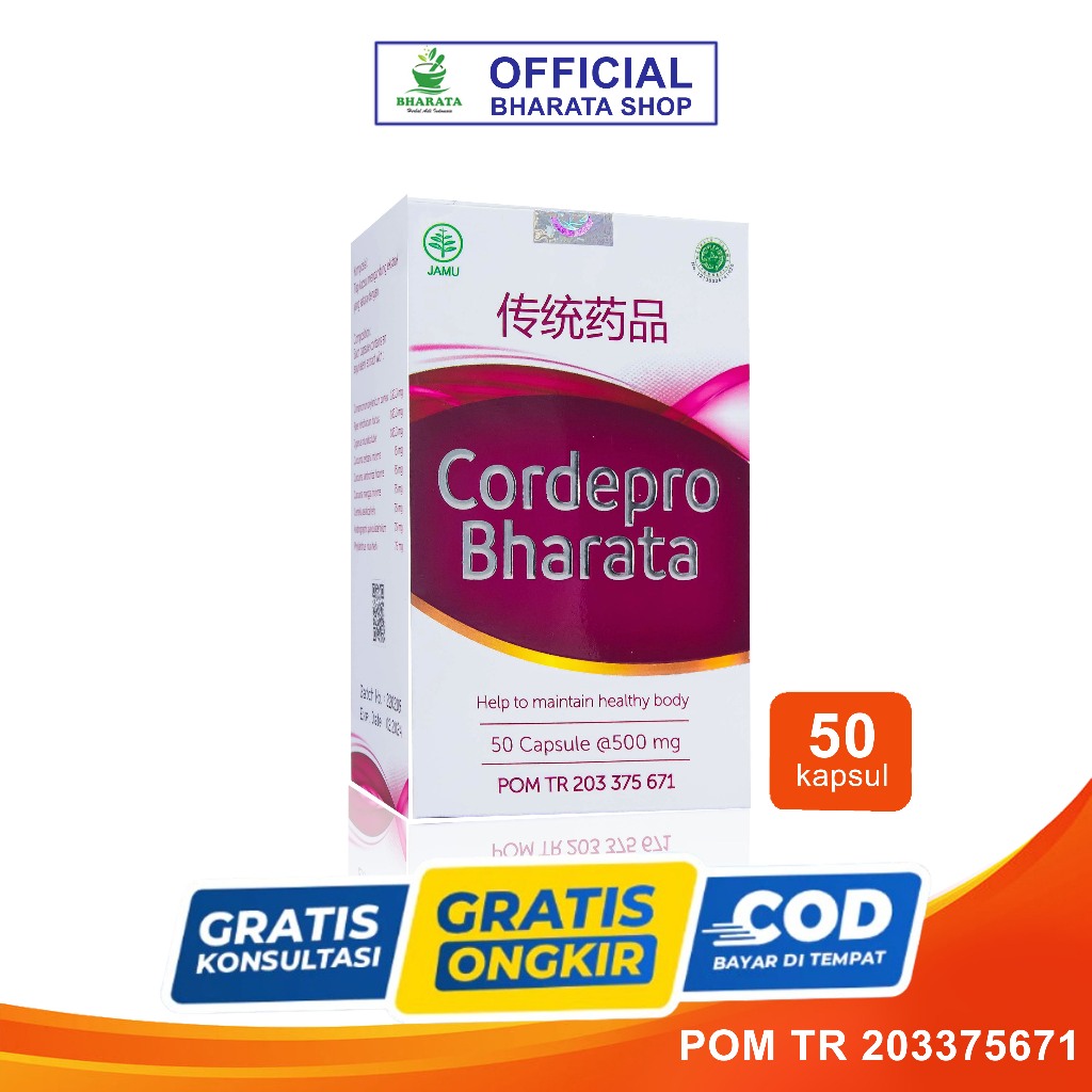 Jual Obat Batuk Darah Obat Paru Paru Ampuh CORDEPRO BHARATA Original ...