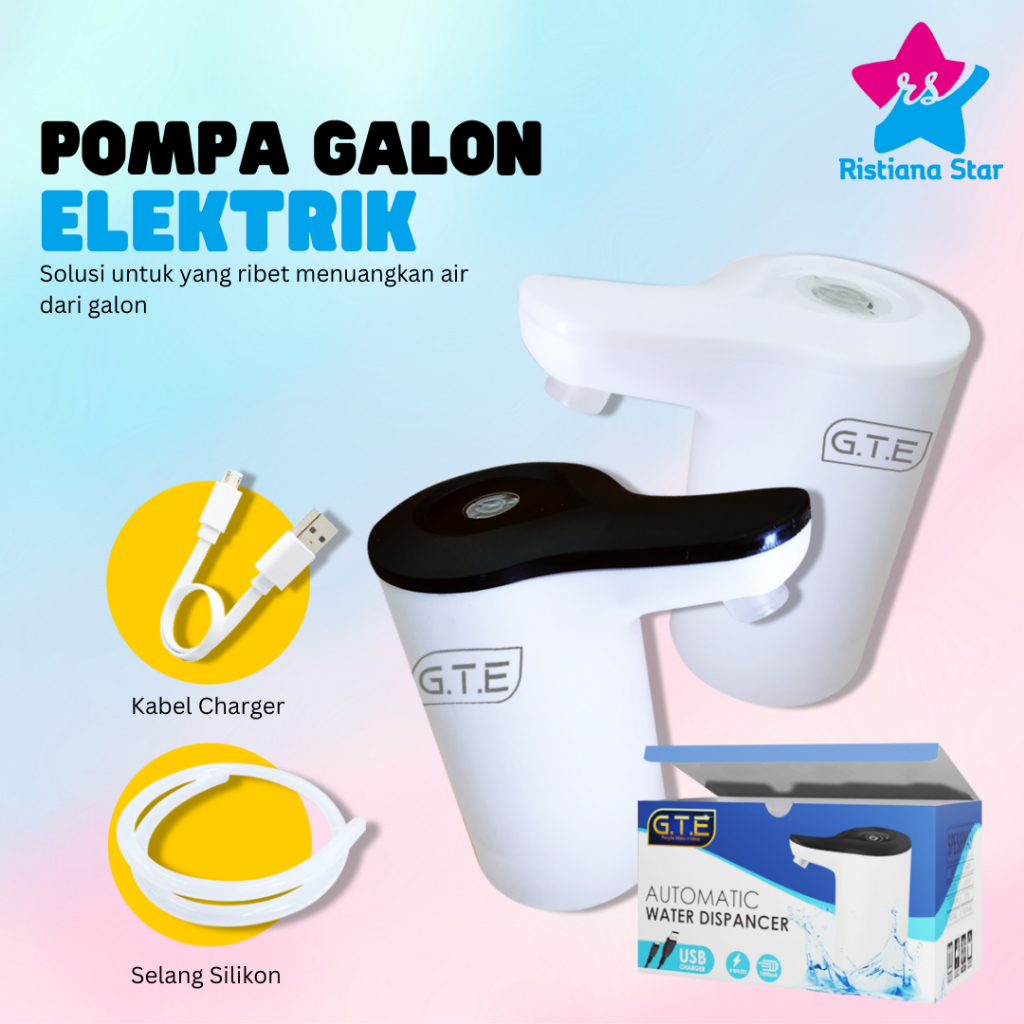 Jual RST | Pompa Air Galon Elektrik Otomatis | Portable Water Electric ...
