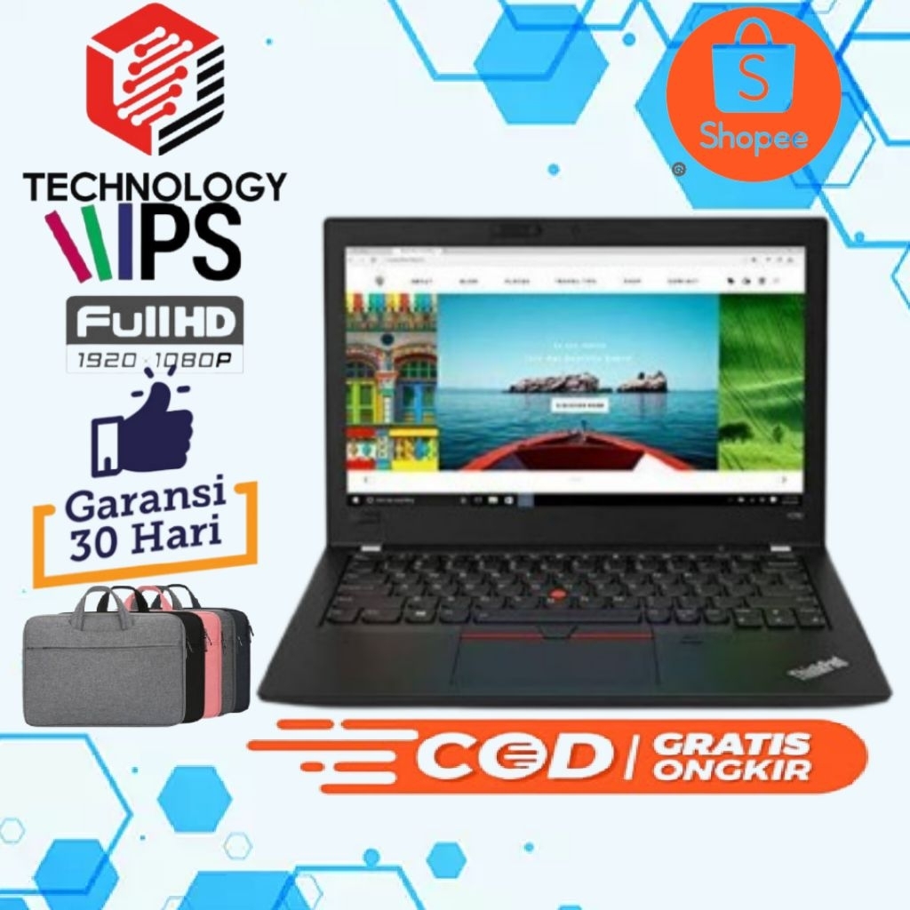 Jual Laptop Lenovo Thinkpad X270 Core i5 Gen 7 Ram 16GB SSD 256GB Mulus Garansi | Shopee Indonesia