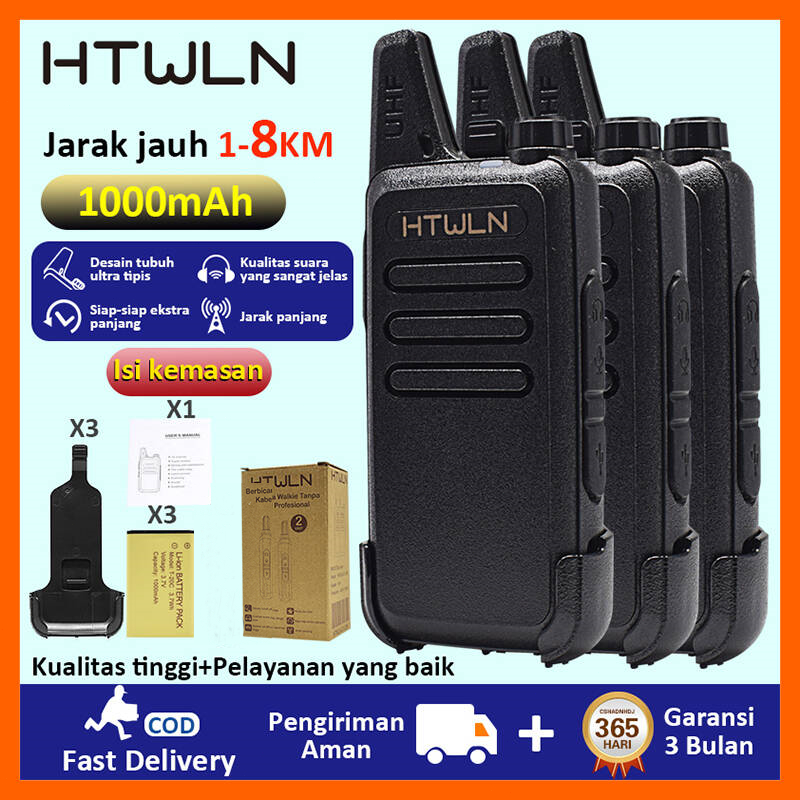 Jual HT WLN Walkie Talkie WLN C1 UHF Handy Talky Radio Dua Arah C1 400-470Mhz 16 Saluran Walkie ...