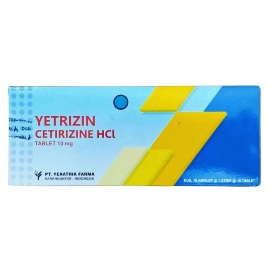 Jual YETRIZIN - Cetirizine HCl Tablet 10mg (100's /Dus) | Shopee Indonesia