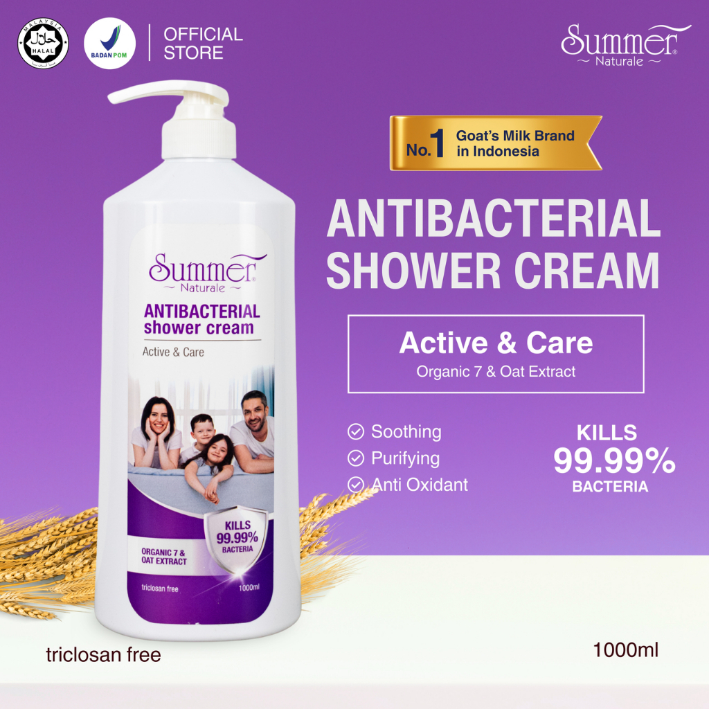 Jual Summer Naturale - 1000ml Body Wash Anti Bacterial Shower Cream ...