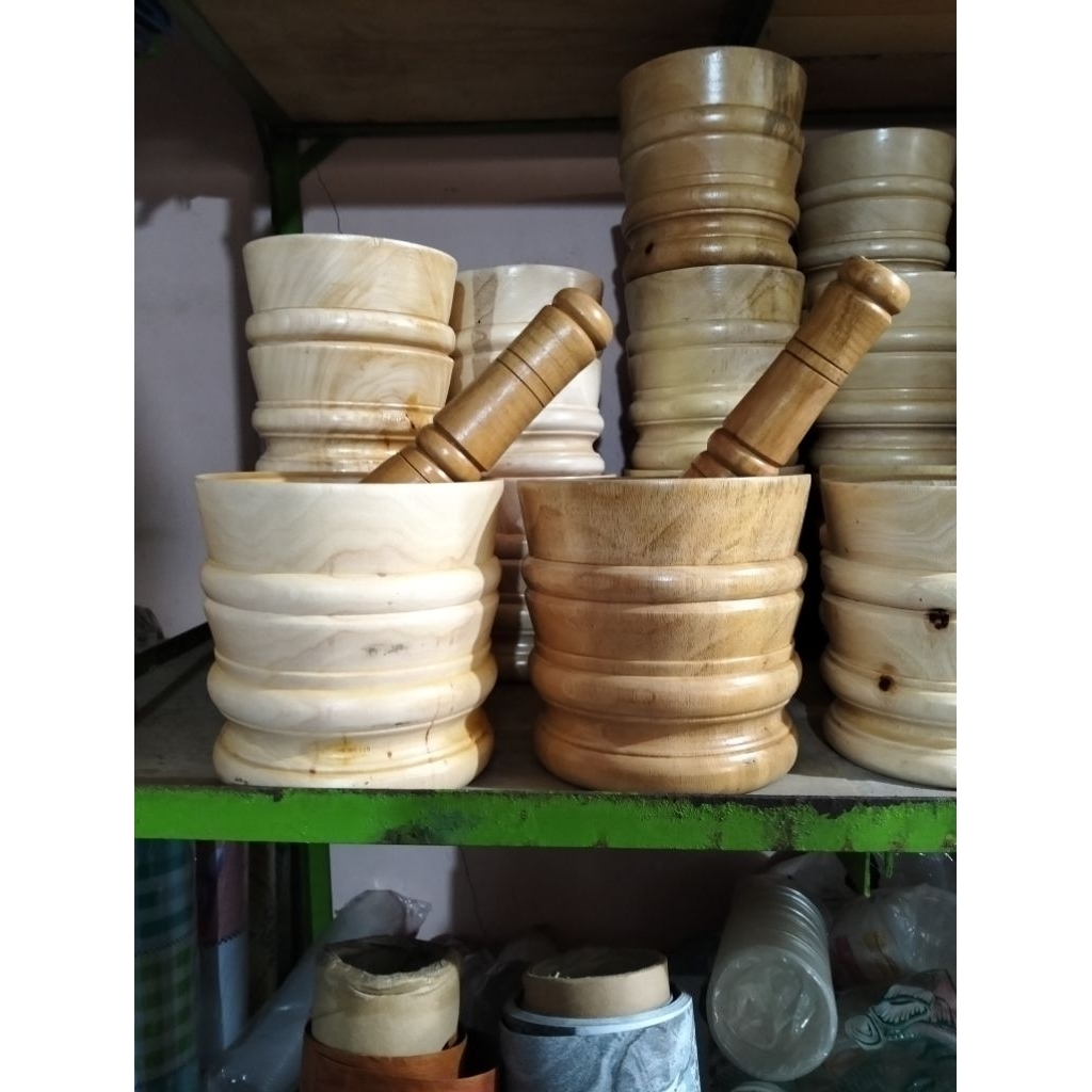 Jual LUMAPANG KAYU MURAH/LUMPANG KAYU TRADISIONAL BESAR/TUMBUK KAYU ...