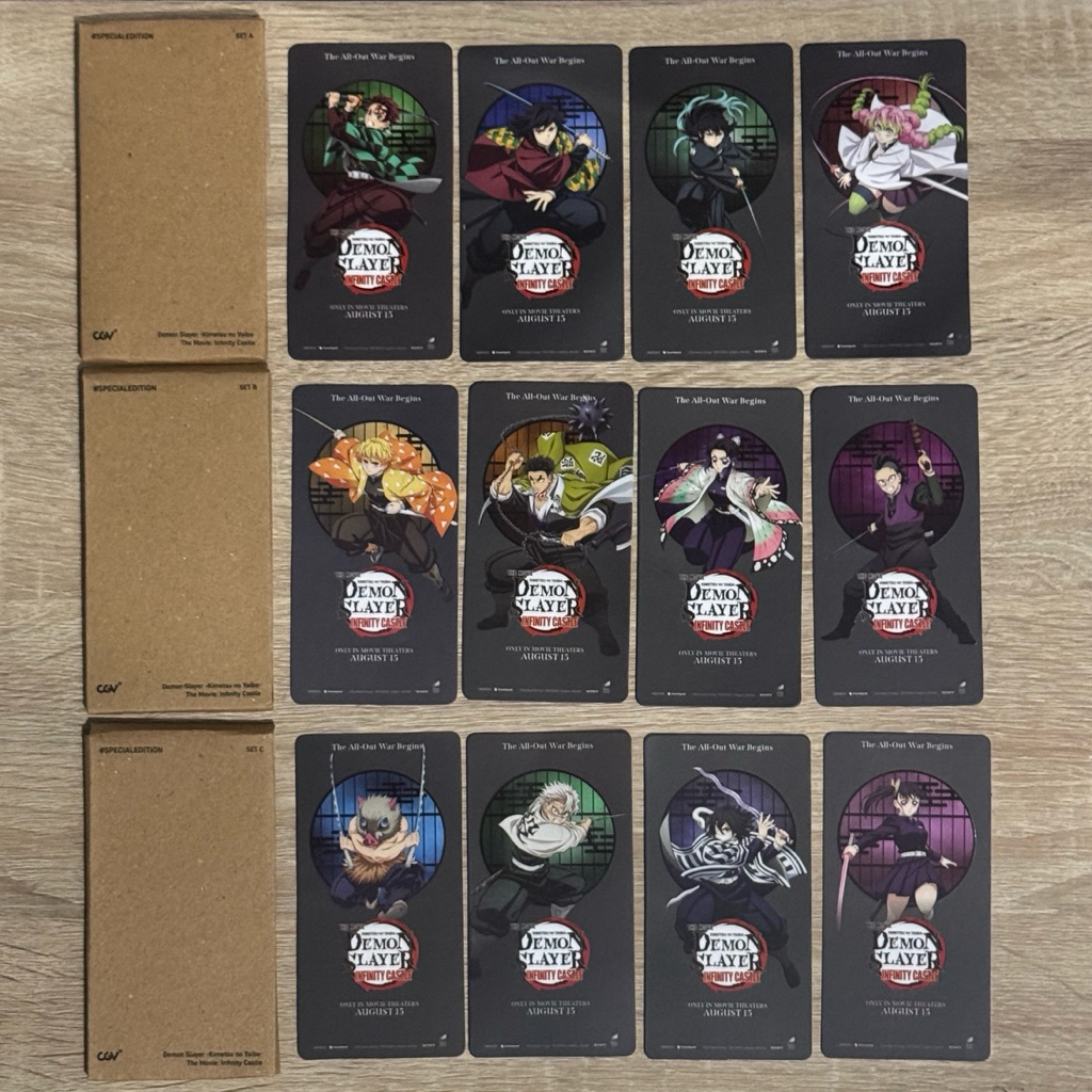 Jual [READY] Demon Slayer Collectible Ticket CGV Set A/B/C Each ...