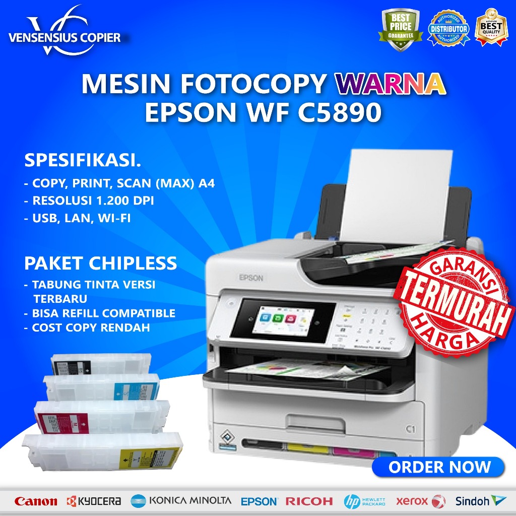 Jual MESIN FOTOCOPY WARNA EPSON WF C5890 | Shopee Indonesia