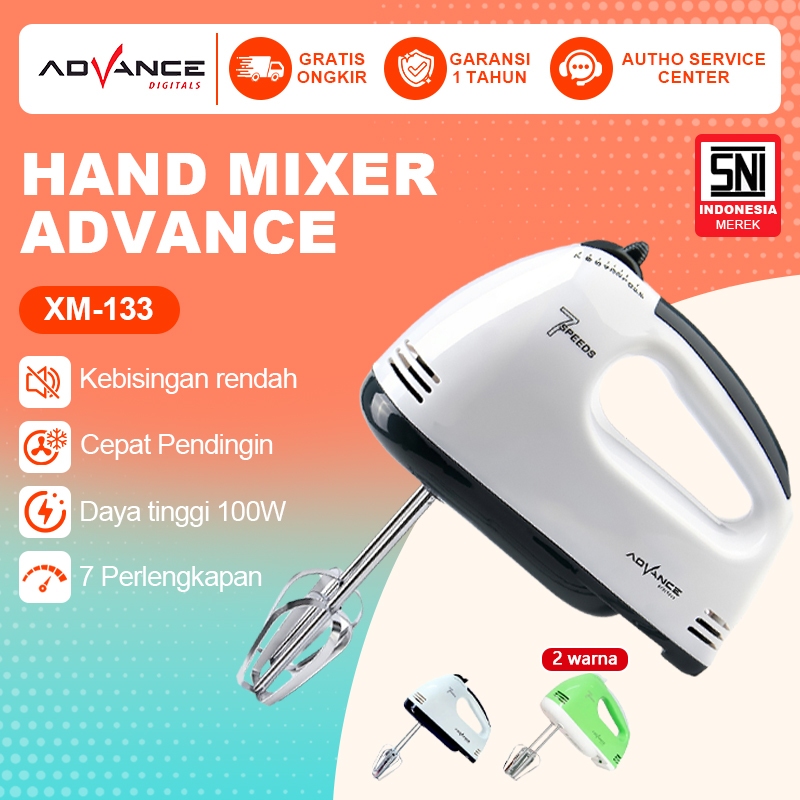 Jual Advance Mixer Hand MX-133 Milk Frother High Speed Super Hand Mixer ...