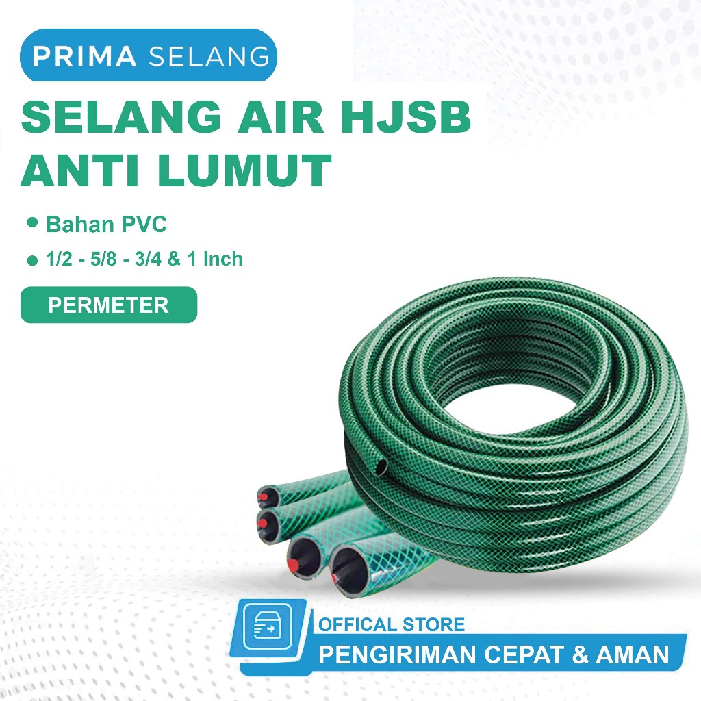 Jual Prima Selang Selang Air 1/2 5/8 3/4 1 Inch Permeter Selang Benang ...