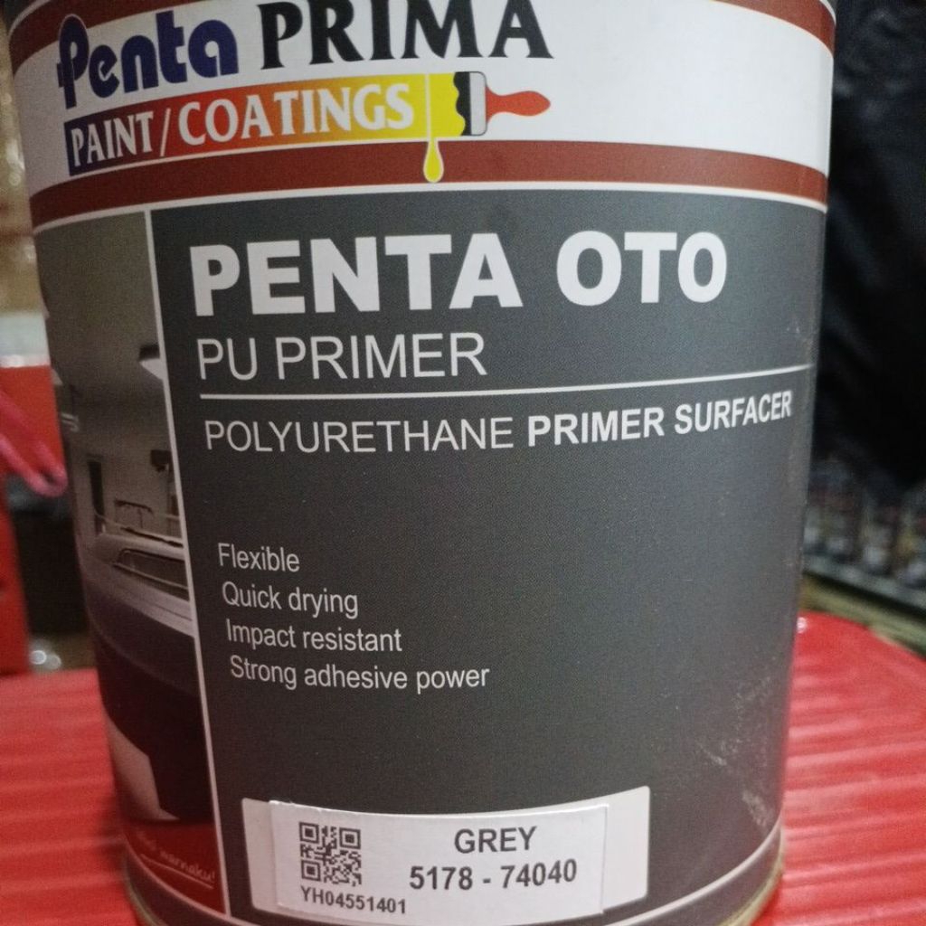 Jual penta oto PU PRIMER surfacer net 0,8L + hardener 0,2 L | Shopee ...