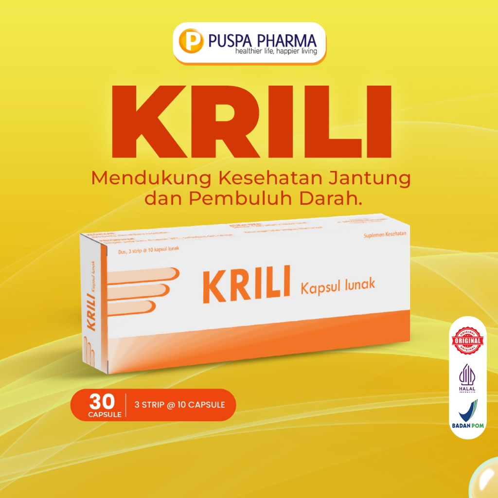 Jual Krili (Krill oil 500 mg) - Membantu memelihara kesehatan - isi 30 ...