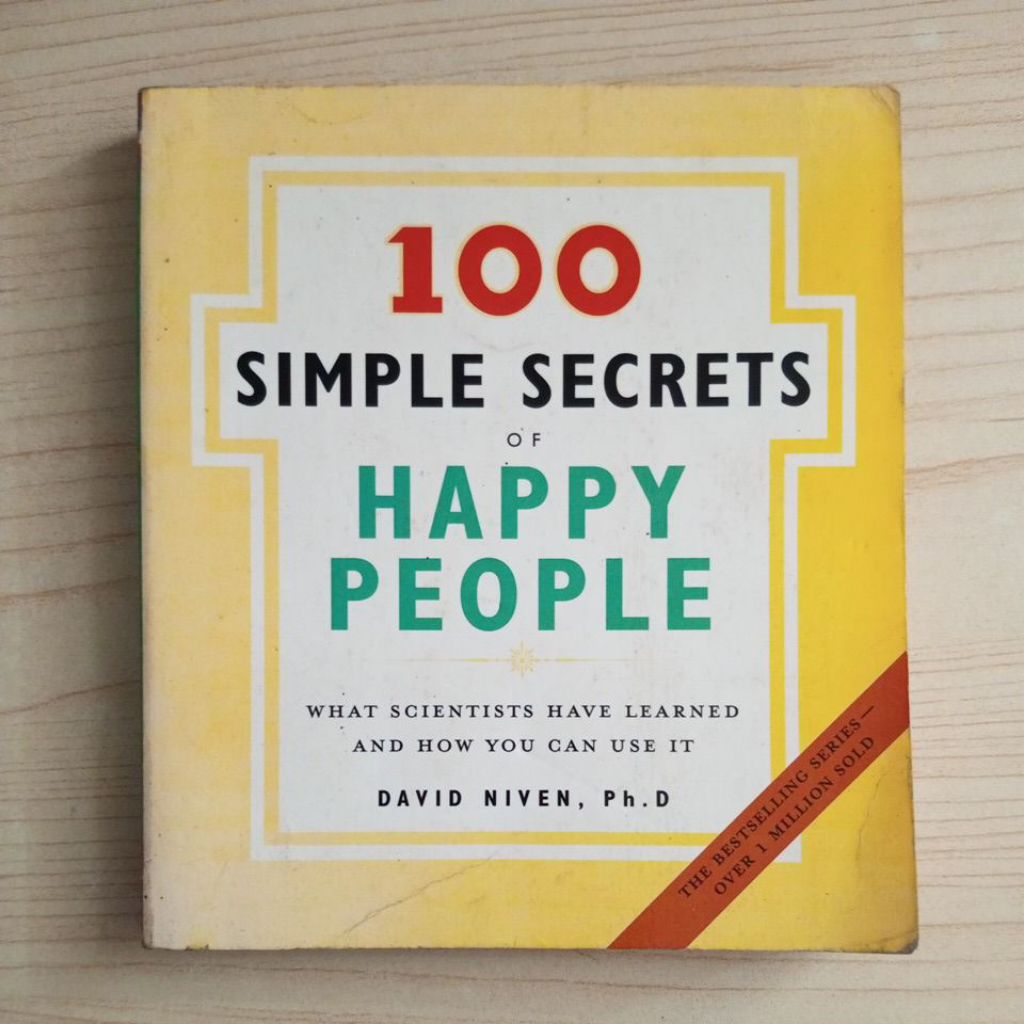 Jual BUKU 100 SIMPLE SECRETS OF HAPPY PEOPLE BY DAVID NIVEN PH D ...