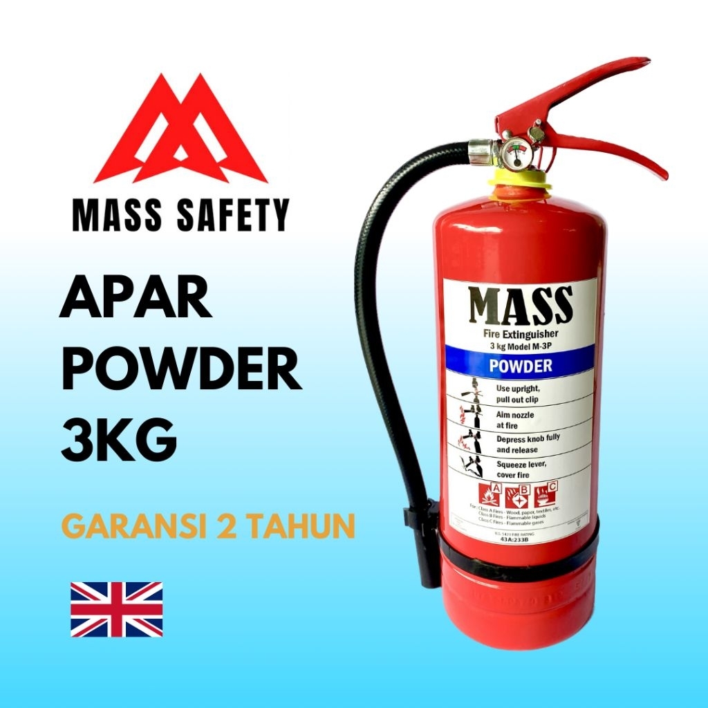 Jual [BEST SELLER] APAR ABC POWDER 3KG MASS KOMPLIT SET GARANSI 2 TAHUN ...