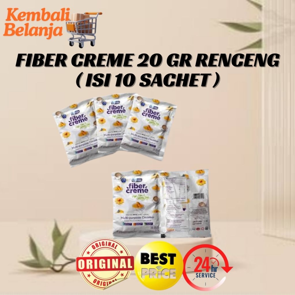 Jual 1 Renceng Isi 10 Sachet Fiber Creme 20 Gram/ Fiber Creme Ellenka ...