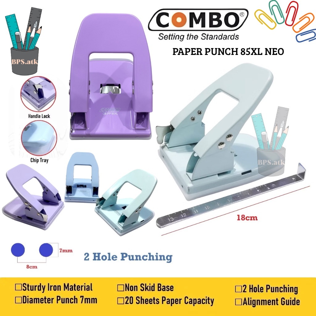 Jual (1 pcs) COMBO Alat Pembolong Kertas Besar / Paper Punch 85 XL NEO ...