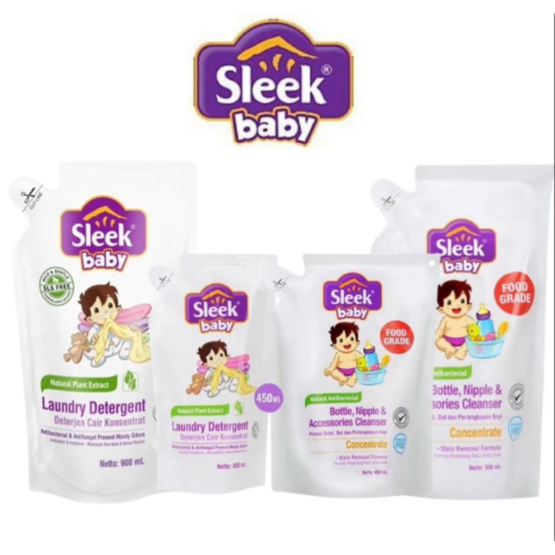 Jual sleek baby CLEANSER LAUNDRY DETERGENT SOFTENER | Shopee Indonesia